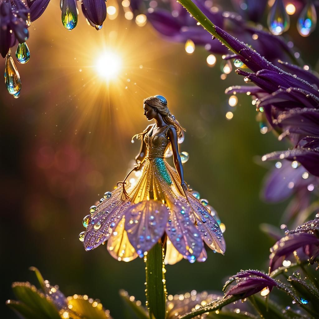 Dew Drop Fairy - AI Generated Artwork - NightCafe Creator