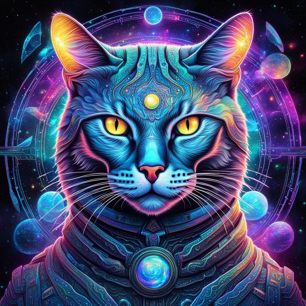 Cybercat - AI Generated Artwork - NightCafe Creator