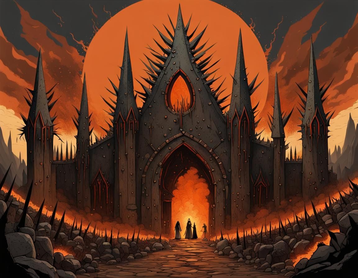 A primitive dangerous evil art deco gothic lord of the rings warcraft ...