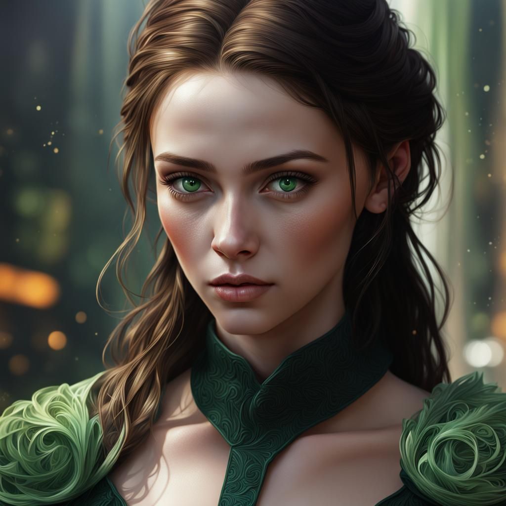 Emerald Witch - AI Generated Artwork - NightCafe Creator