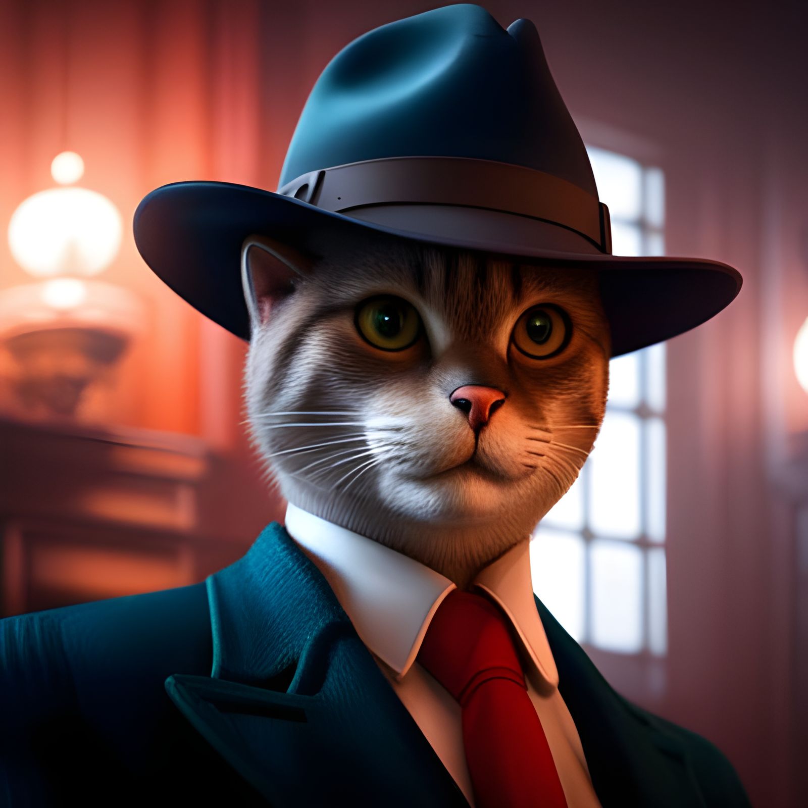 Cat Detective - AI Generated Artwork - NightCafe Creator