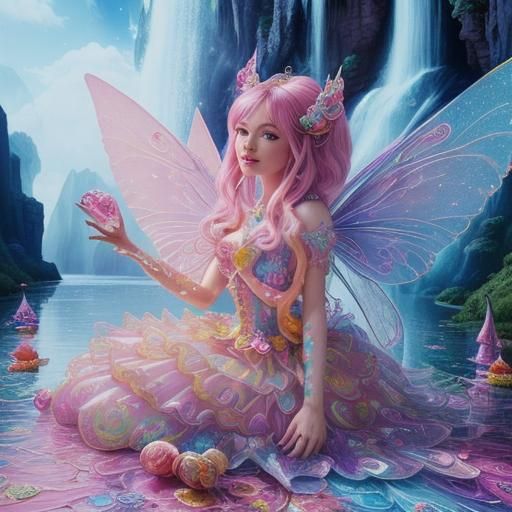 Amazingly Stunningly Beautiful colorful fancy fantasy fairy with ...