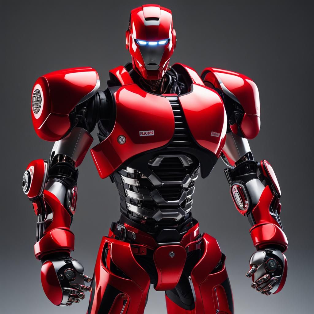 RedBot - Robotic Athlete Ignites the Flames of Futuristic Ba...