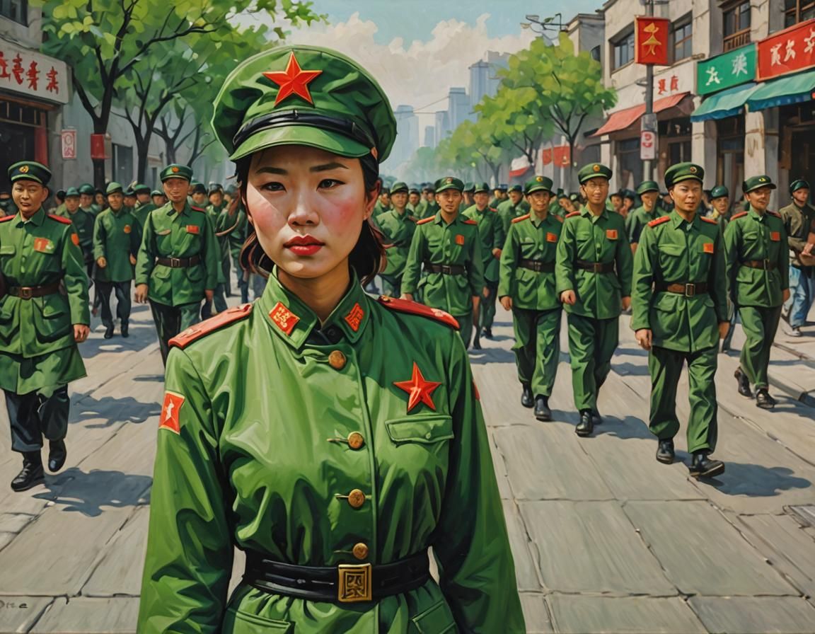 Red Guards, China, Cultural Revolution 1967 - AI Generated Artwork ...