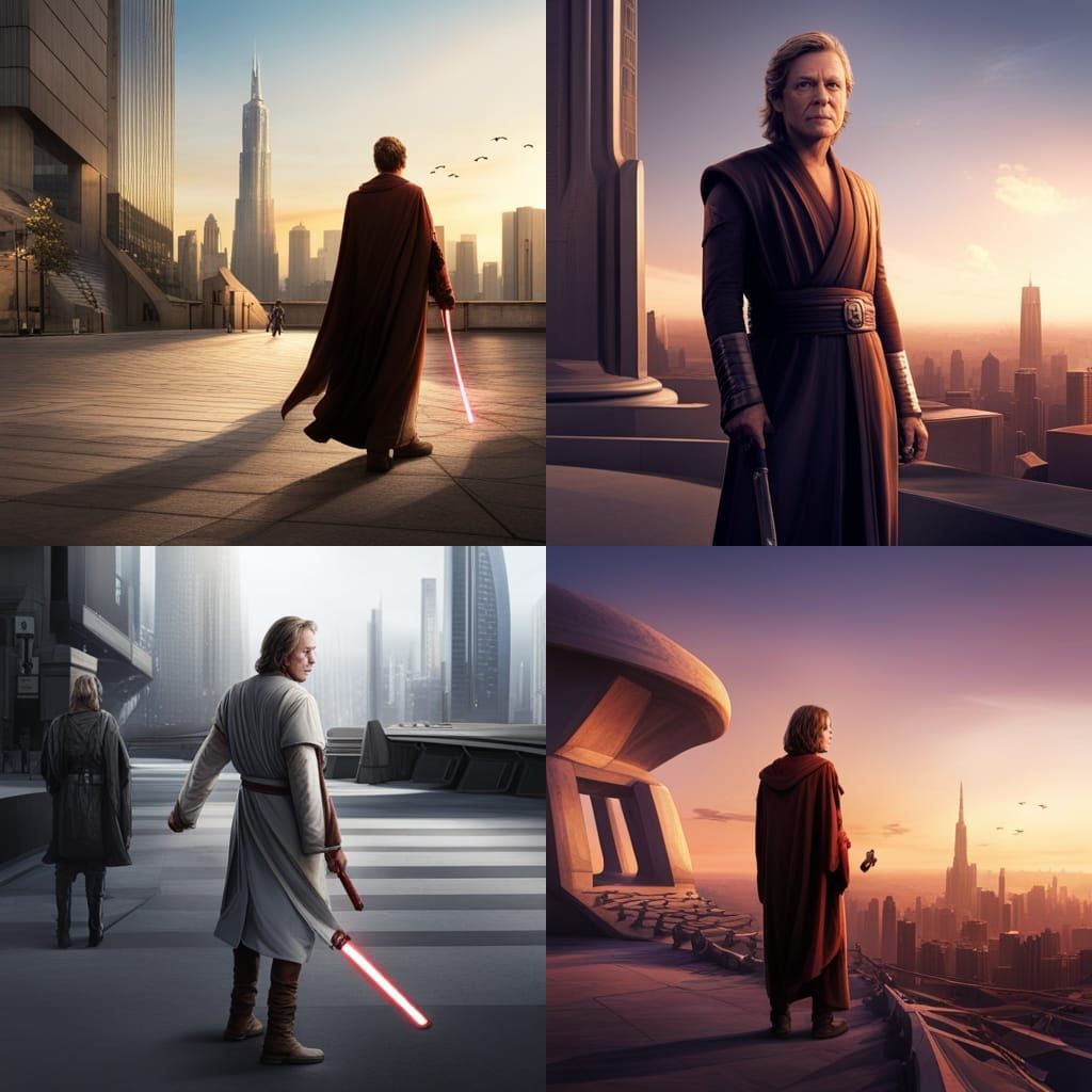 A city, Jedi - AI Generated Artwork - NightCafe Creator