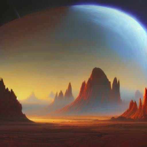 Alien World - AI Generated Artwork - NightCafe Creator