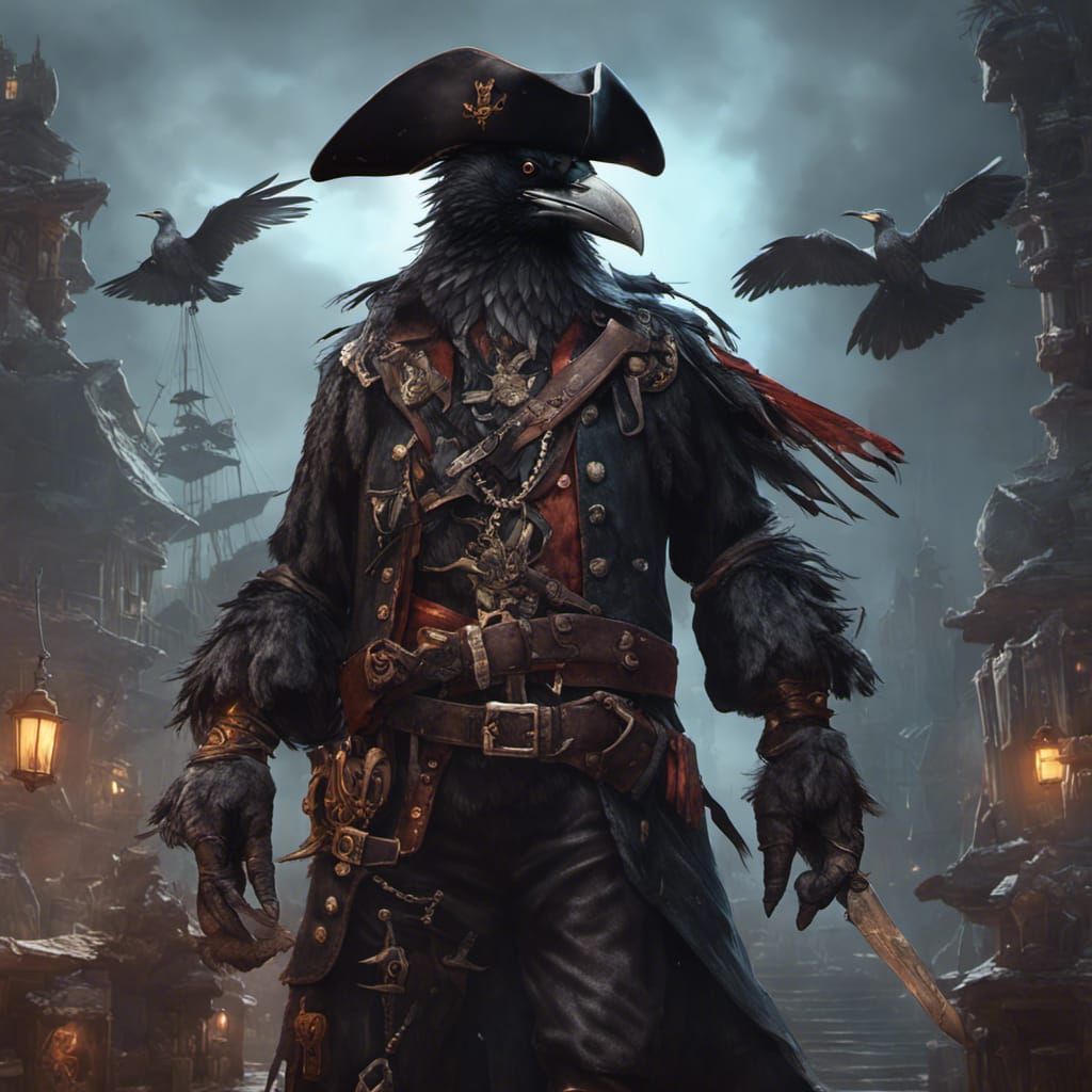 Kenku pirate DnD 5e - AI Generated Artwork - NightCafe Creator