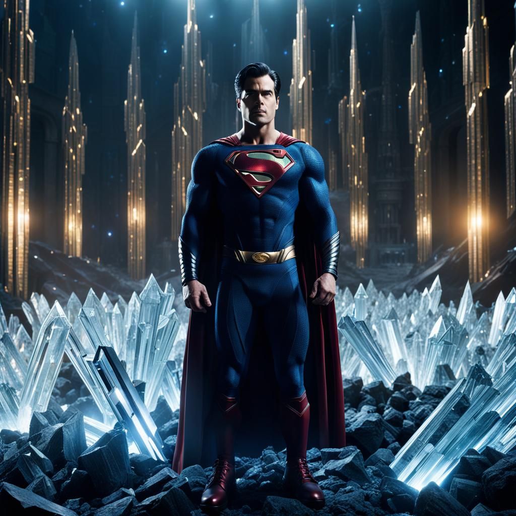 Superman inside his fortress of solitude - AI Generated Artwork ...