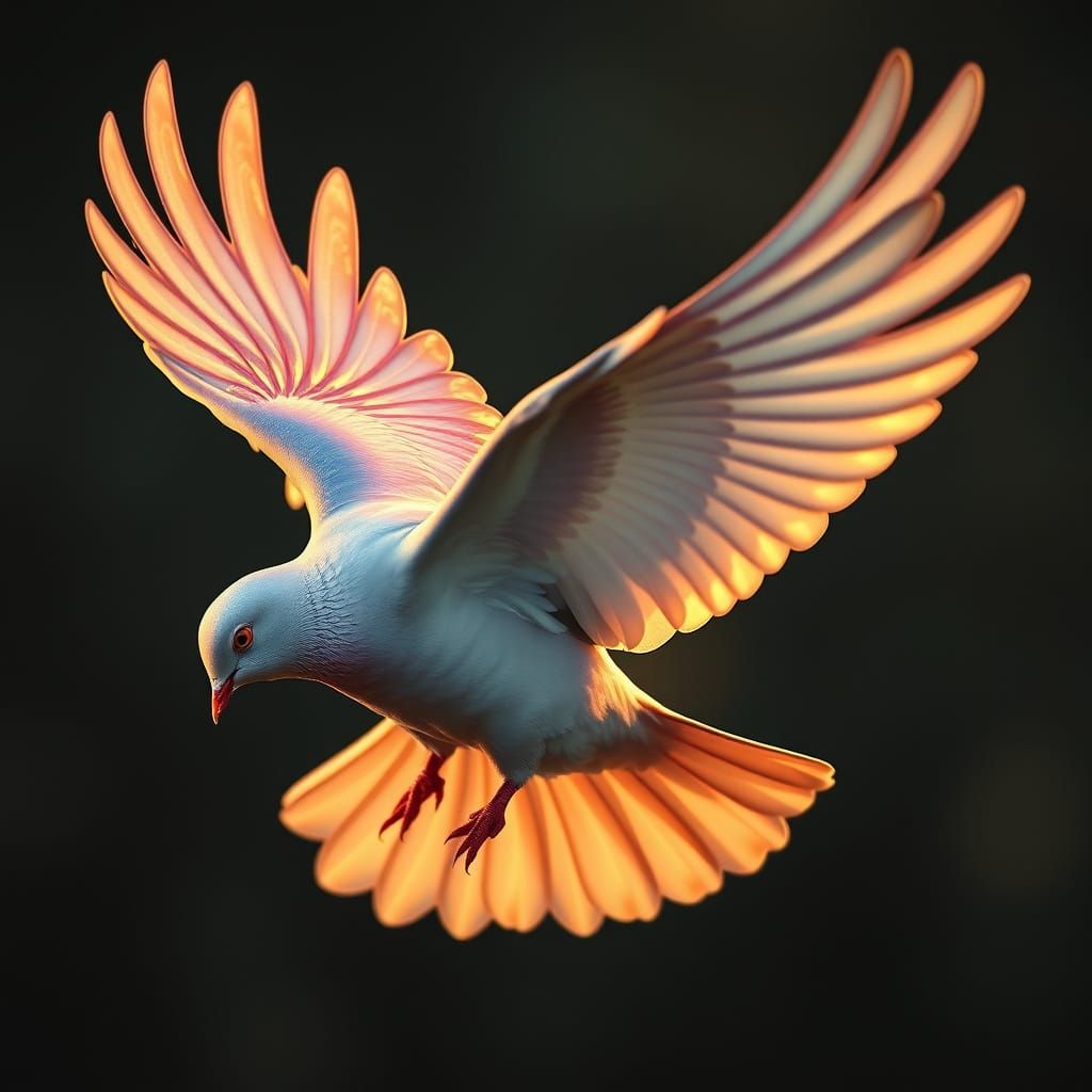 Dove in flight - Dove in flight