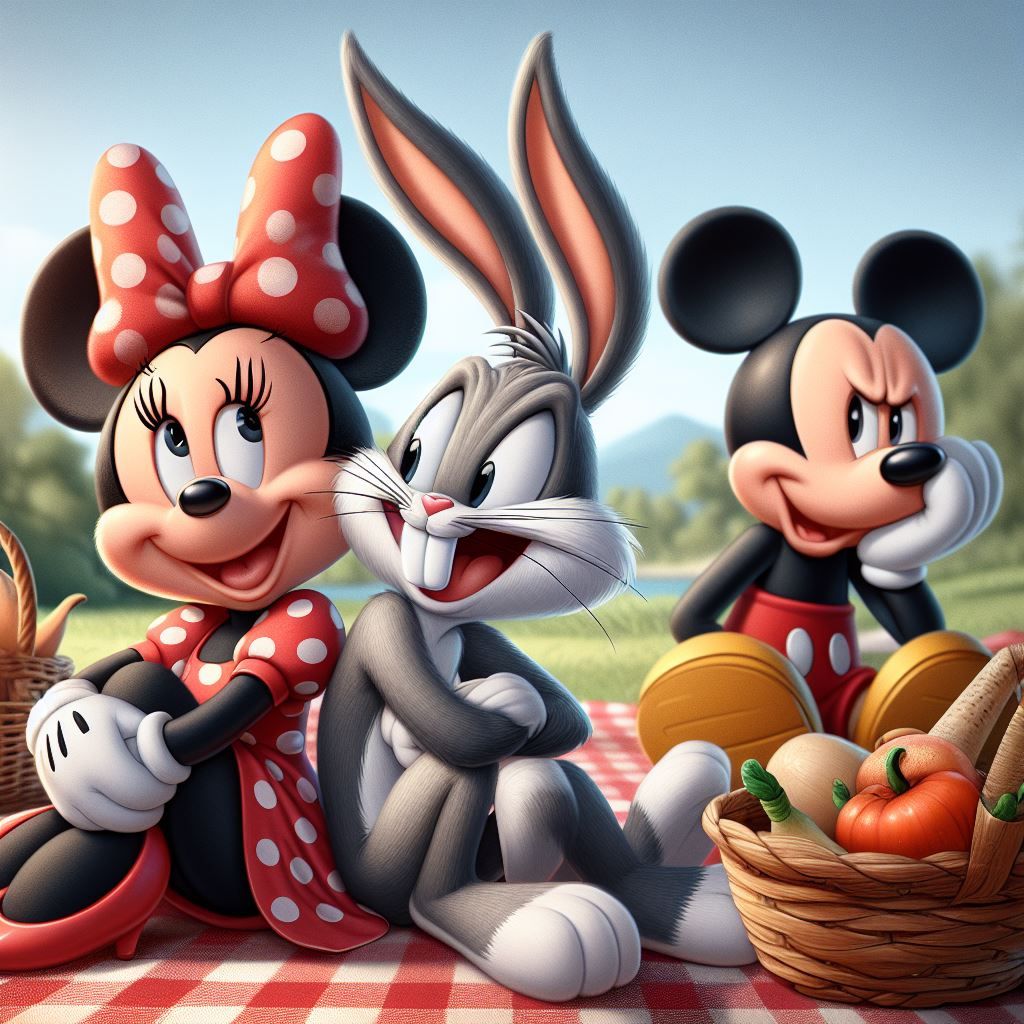 Minnie Has a New Date - AI Generated Artwork - NightCafe Creator