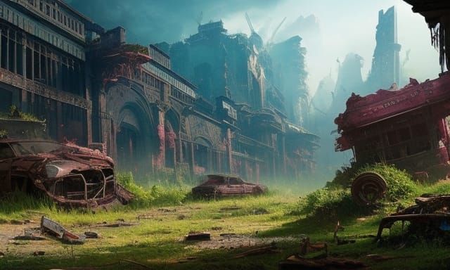 Street of Rust - AI Generated Artwork - NightCafe Creator