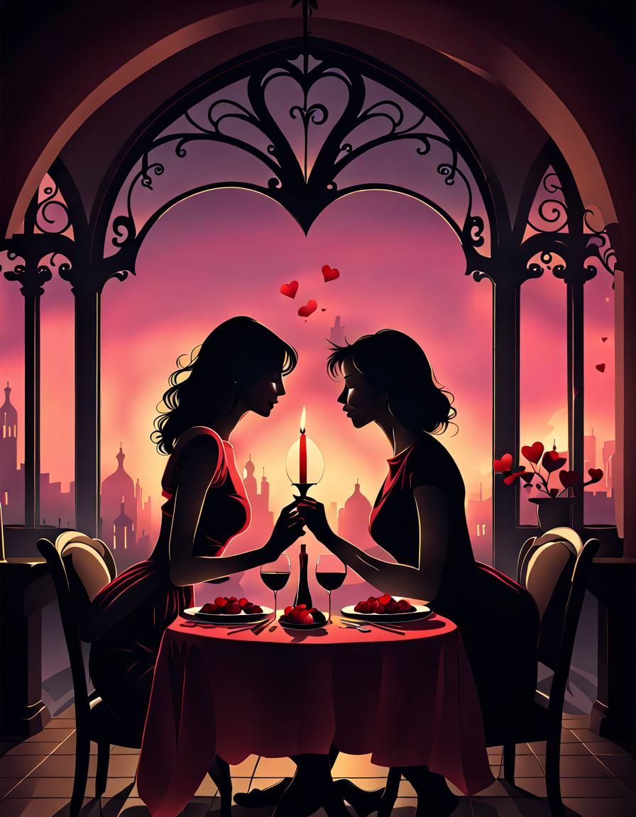 Romantic Couple - AI Generated Artwork - NightCafe Creator