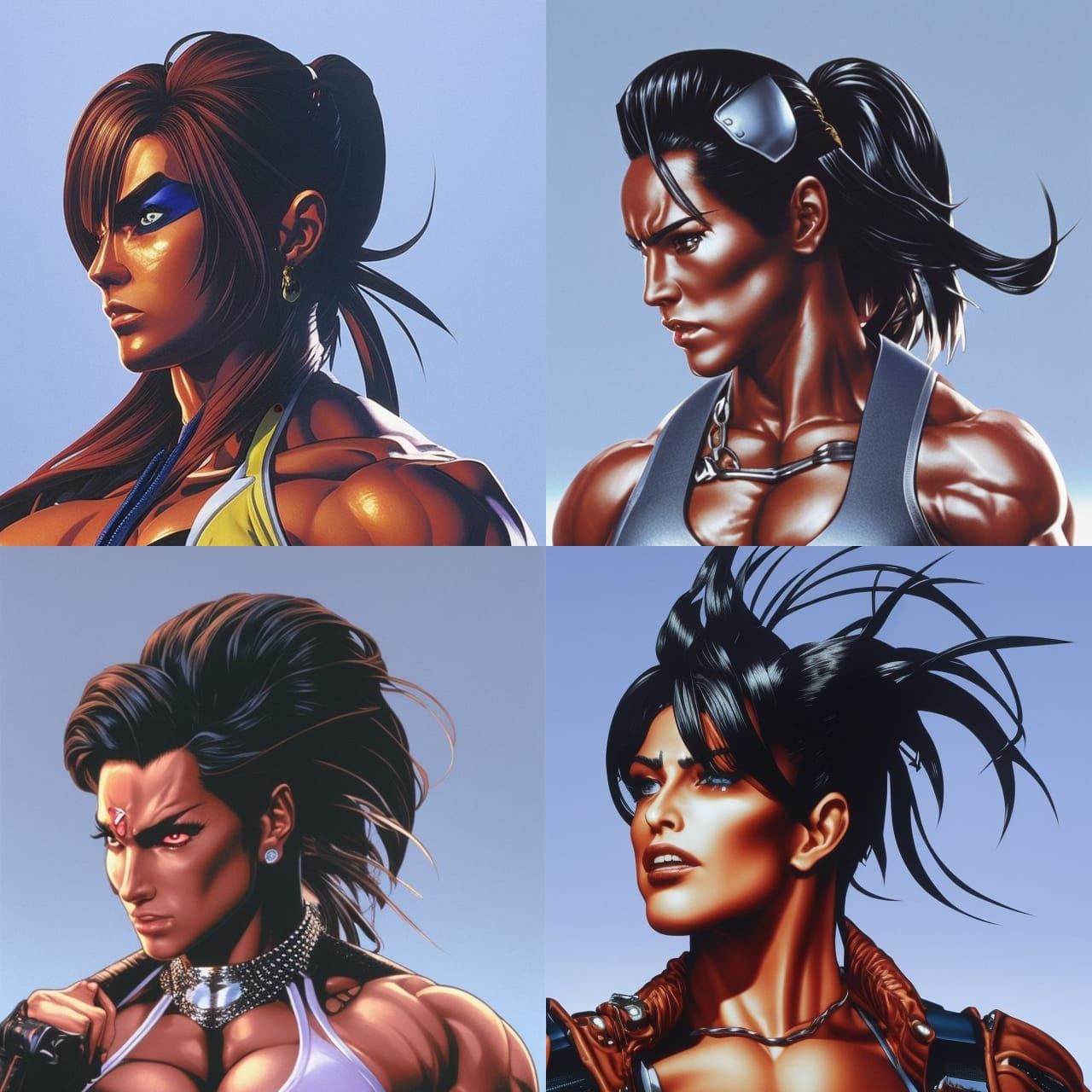 Beautifully Female bodybuilder Andrea Gahan as a streets of Rage video ...