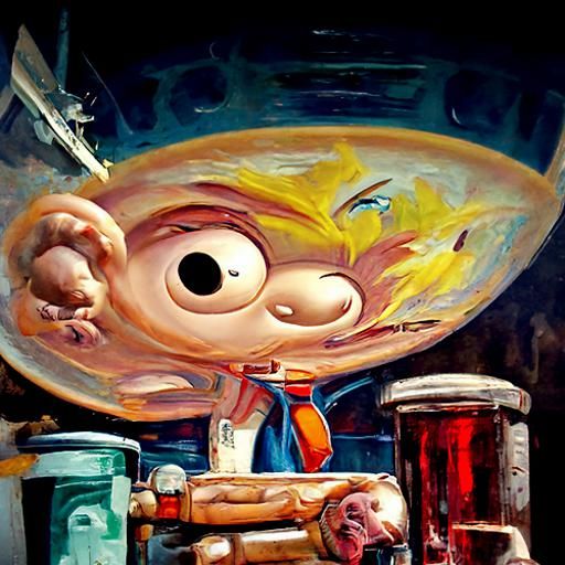 Hey Stewie Arnold - AI Generated Artwork - NightCafe Creator