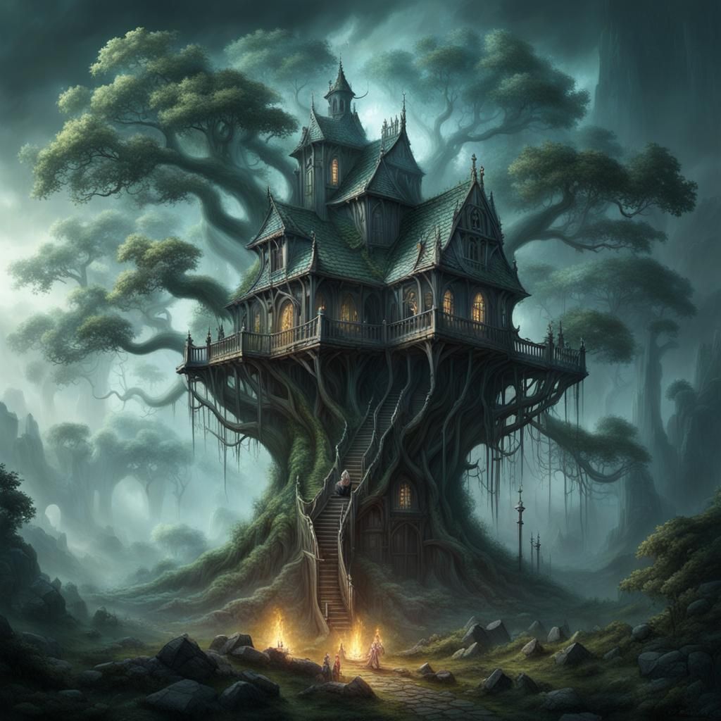 My Tree is My Castle - AI Generated Artwork - NightCafe Creator