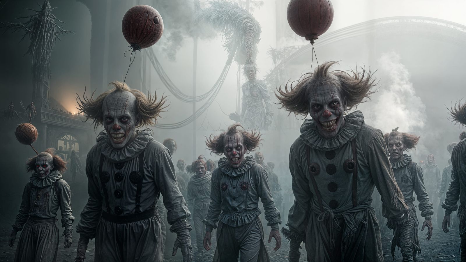 Zombie clowns - Zombie Clown Army Emerges in Hyperrealistic ...