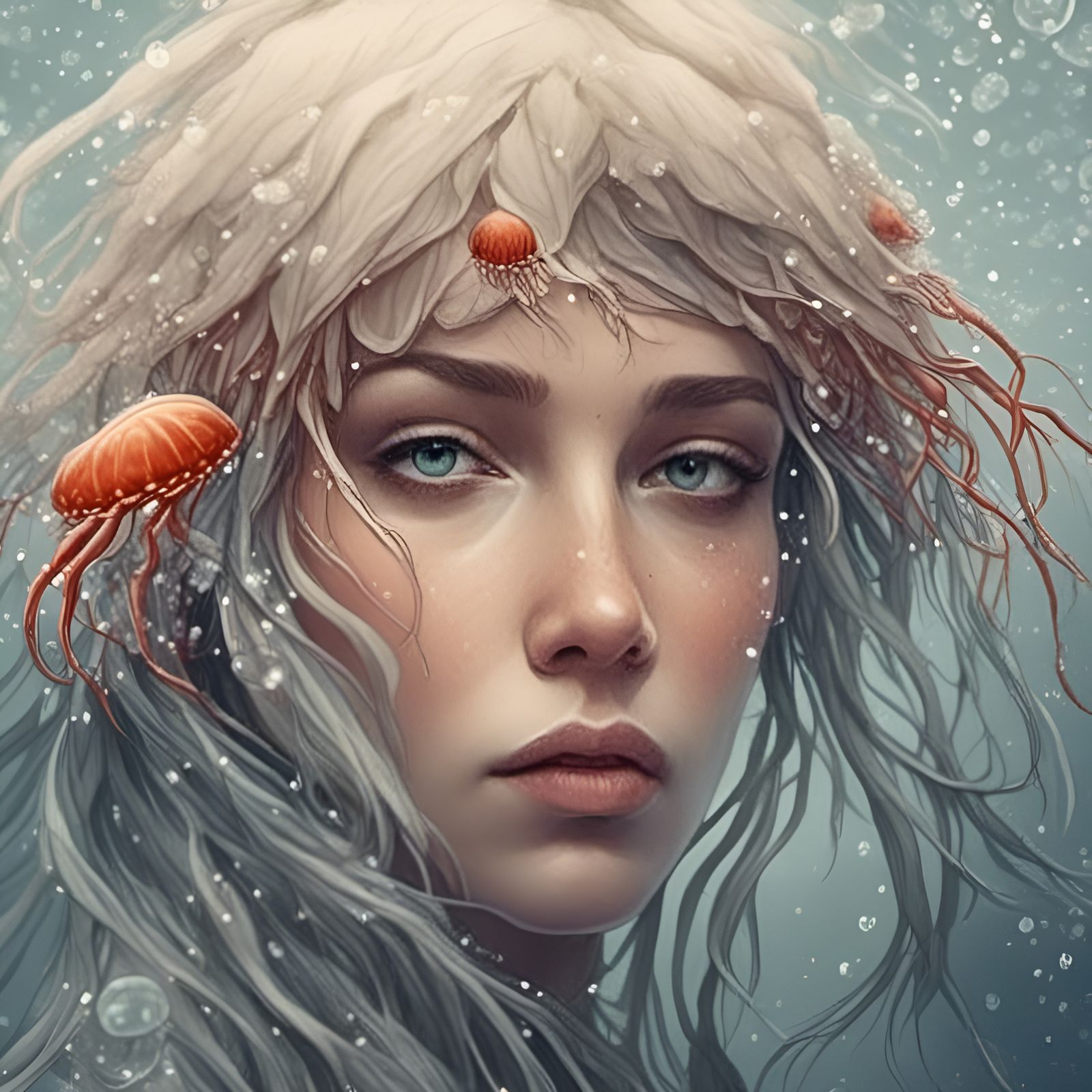 Winter in Scandinavia with Jellyfish. - AI Generated Artwork ...