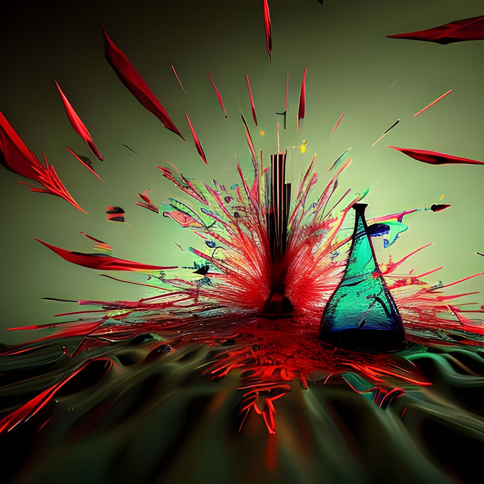 Ink Splatter - AI Generated Artwork - NightCafe Creator