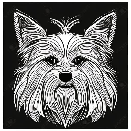 Yorkie dog - AI Generated Artwork - NightCafe Creator