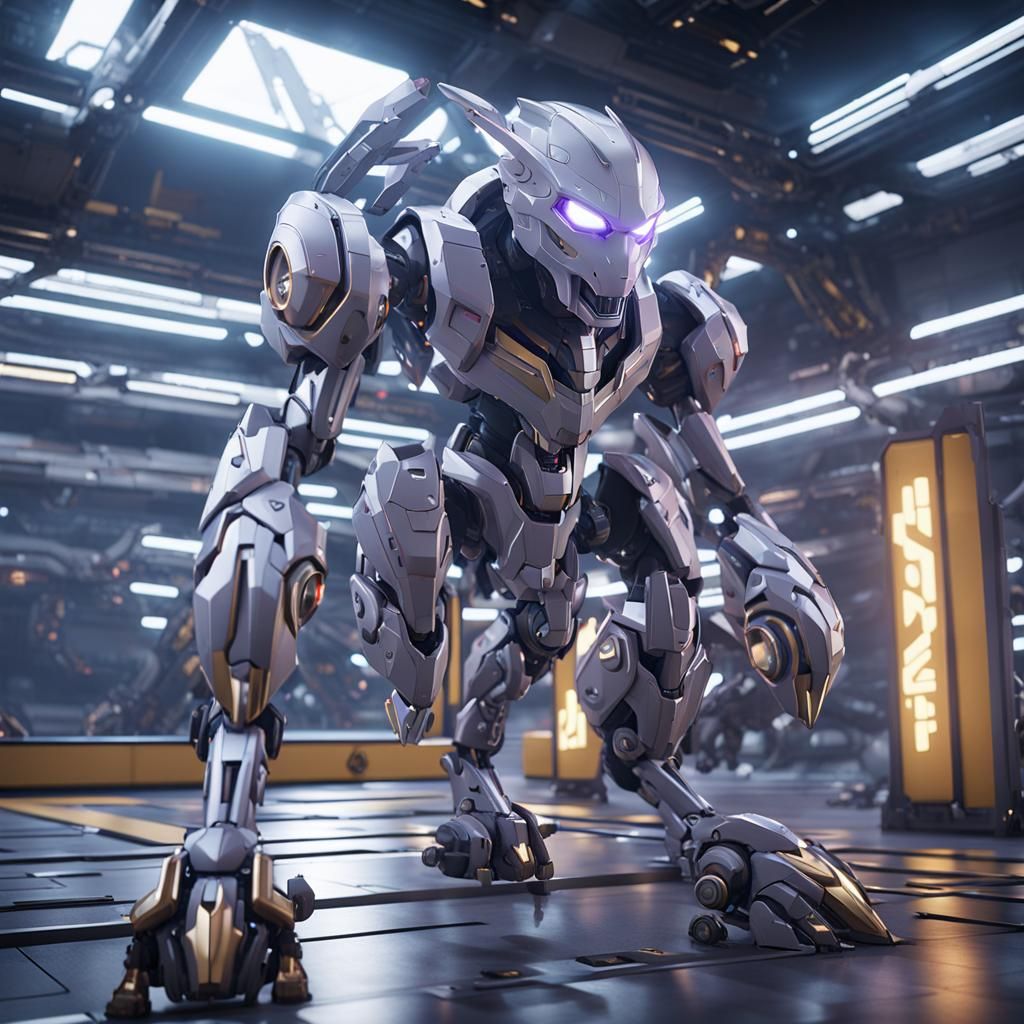 Pokémon mewtwo mech - AI Generated Artwork - NightCafe Creator