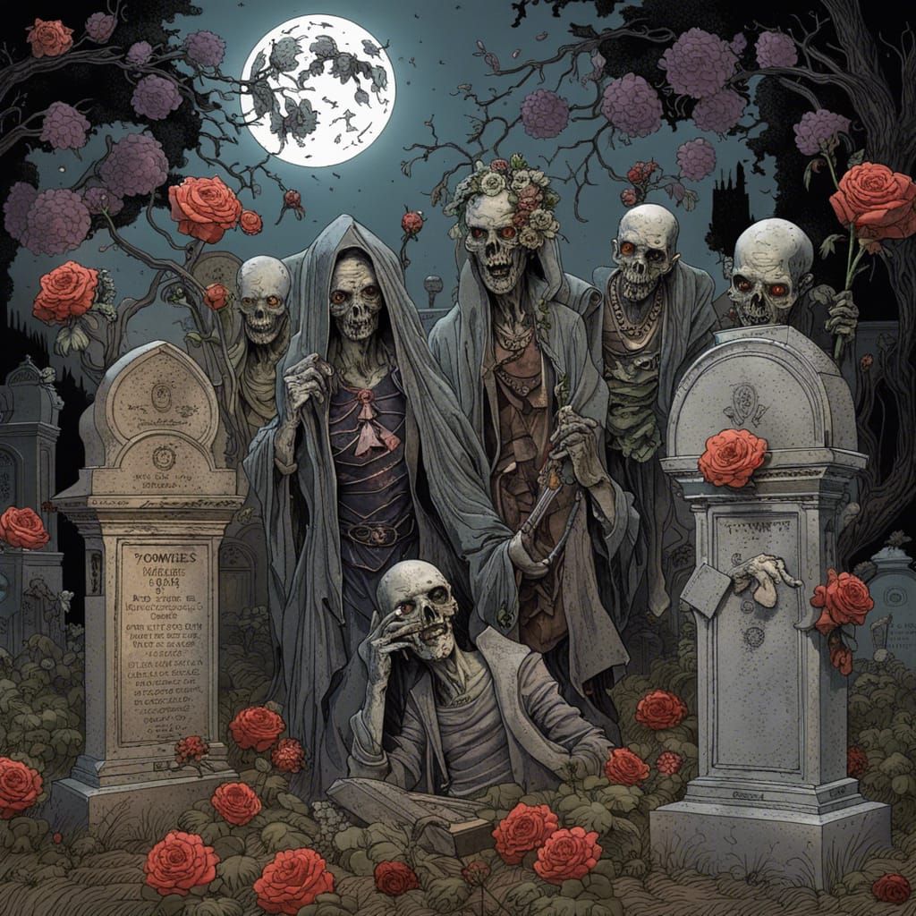 Living dead: Creatures crawl in search of blood - AI Generated Artwork ...