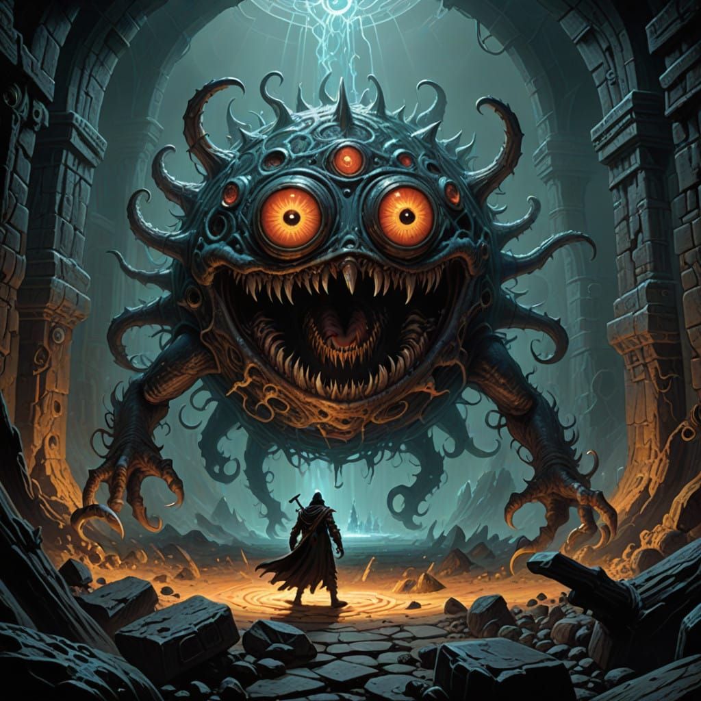 Classic Dungeons and Dragons Monster," Beholder ". The Beholder is a ...