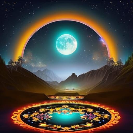 Follow the mandala Valley - AI Generated Artwork - NightCafe Creator