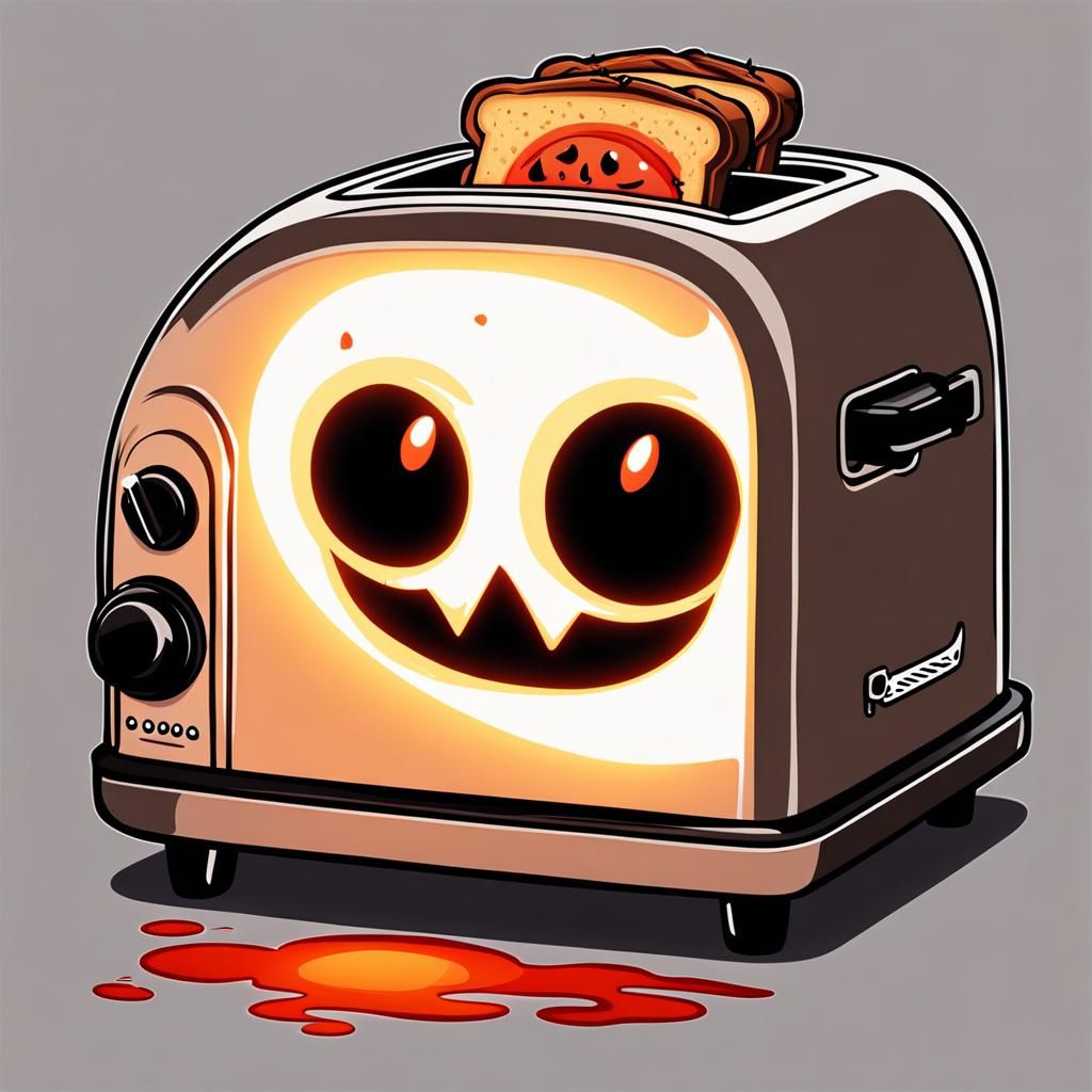 The spooky toaster #1 - AI Generated Artwork - NightCafe Creator