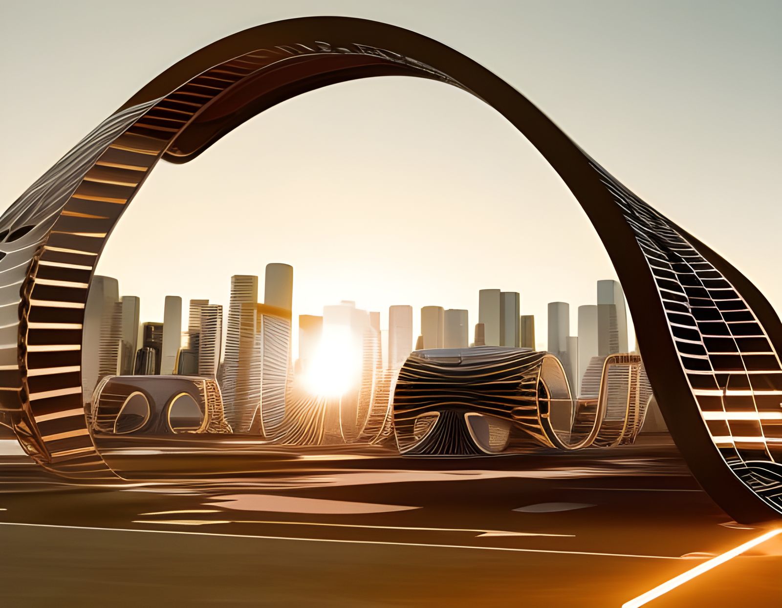 A Future City - AI Generated Artwork - NightCafe Creator