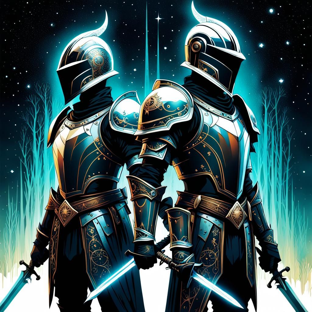Celestial Knights - AI Generated Artwork - NightCafe Creator