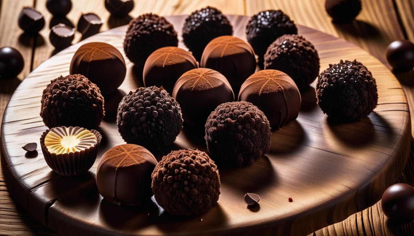 Chocolate Truffles - AI Generated Artwork - NightCafe Creator