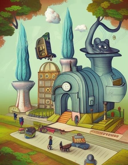 Storybook Building - AI Generated Artwork - NightCafe Creator