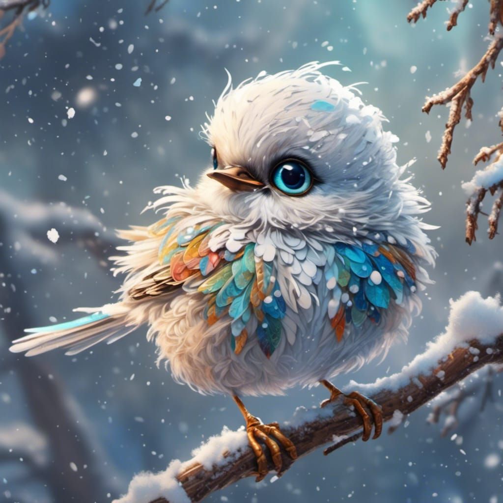 Snow bird - AI Generated Artwork - NightCafe Creator