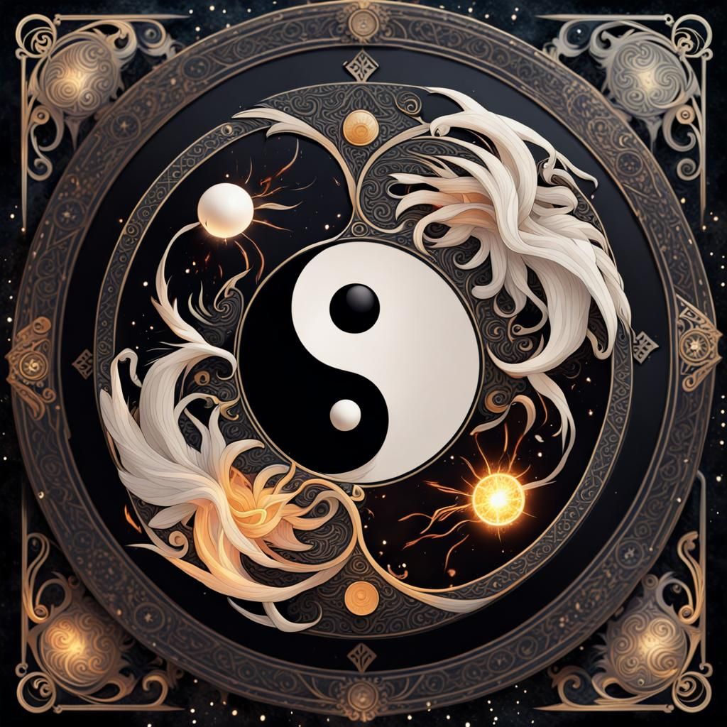 Ying Yang - AI Generated Artwork - NightCafe Creator