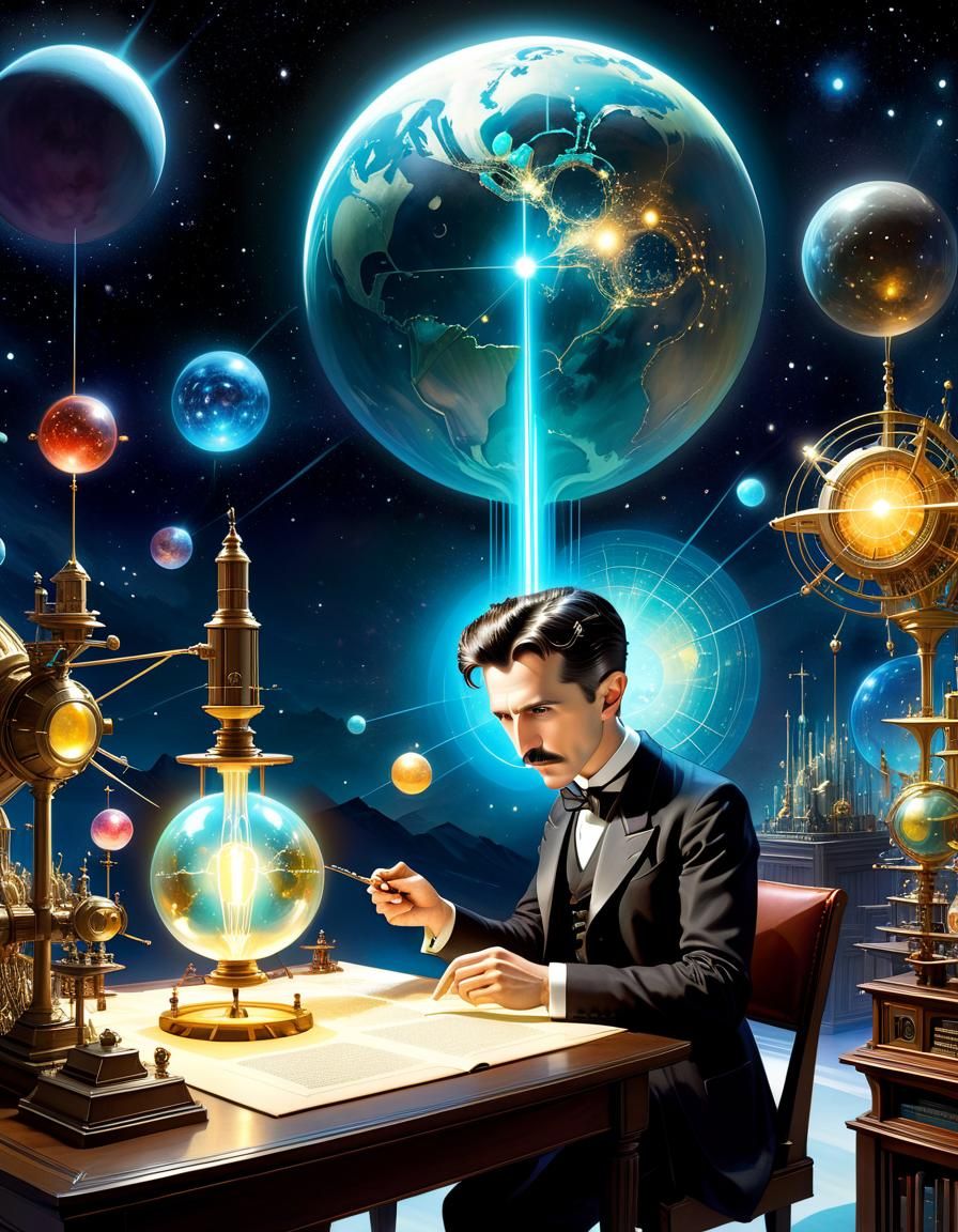 Nikola Tesla - AI Generated Artwork - NightCafe Creator