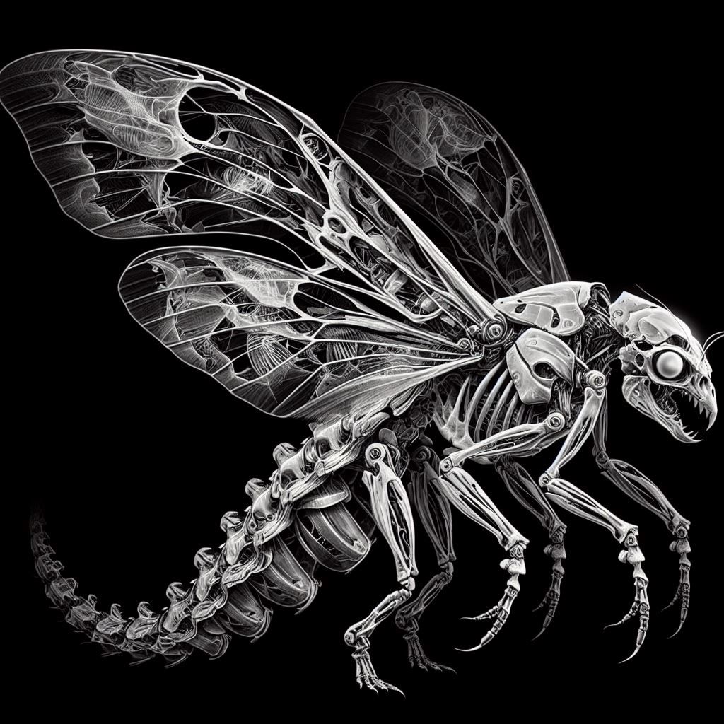 Concept Art of Eldritch Biomech Moth II - AI Generated Artwork ...