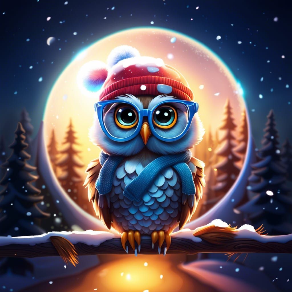 cold owl - AI Generated Artwork - NightCafe Creator