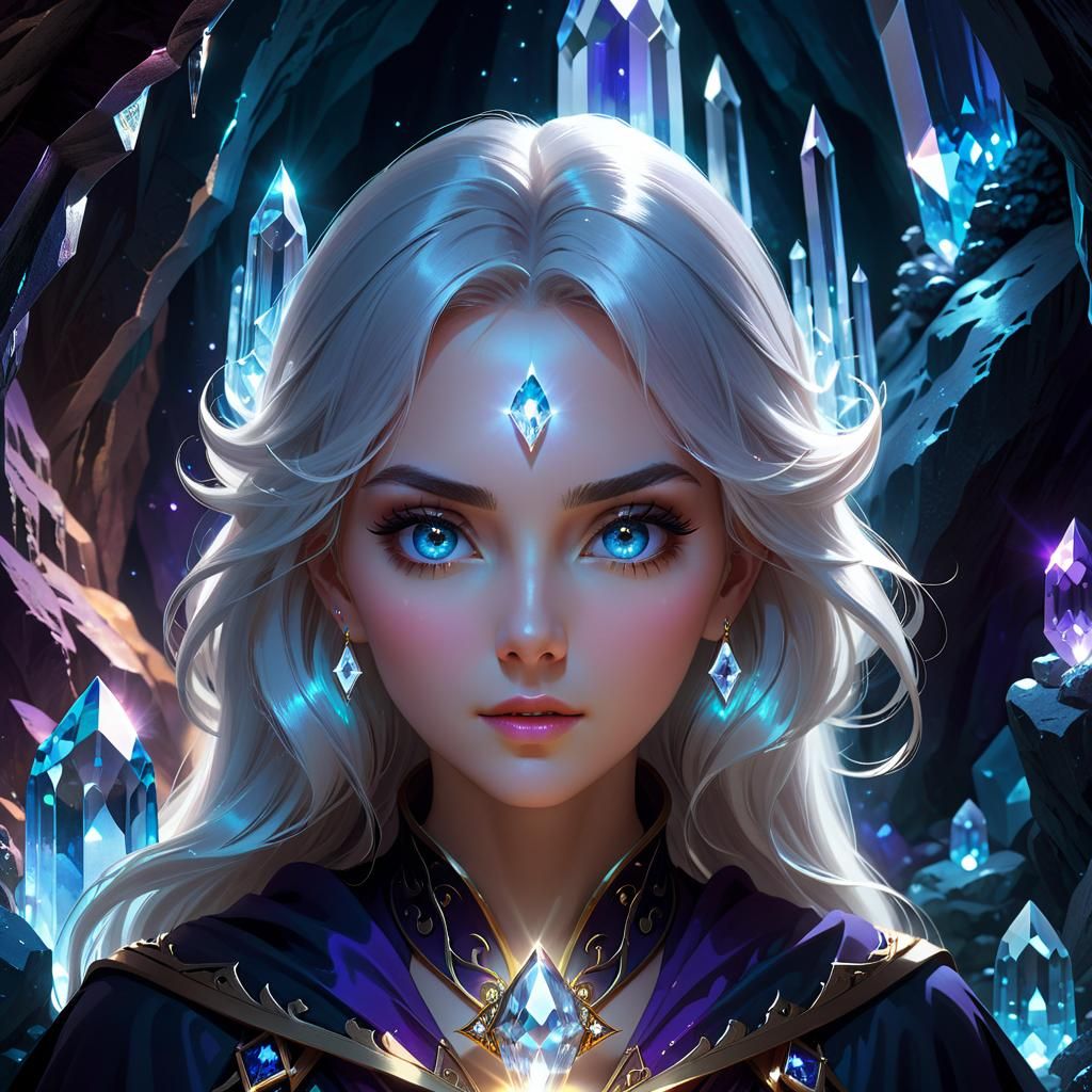 The crystal wizard - AI Generated Artwork - NightCafe Creator