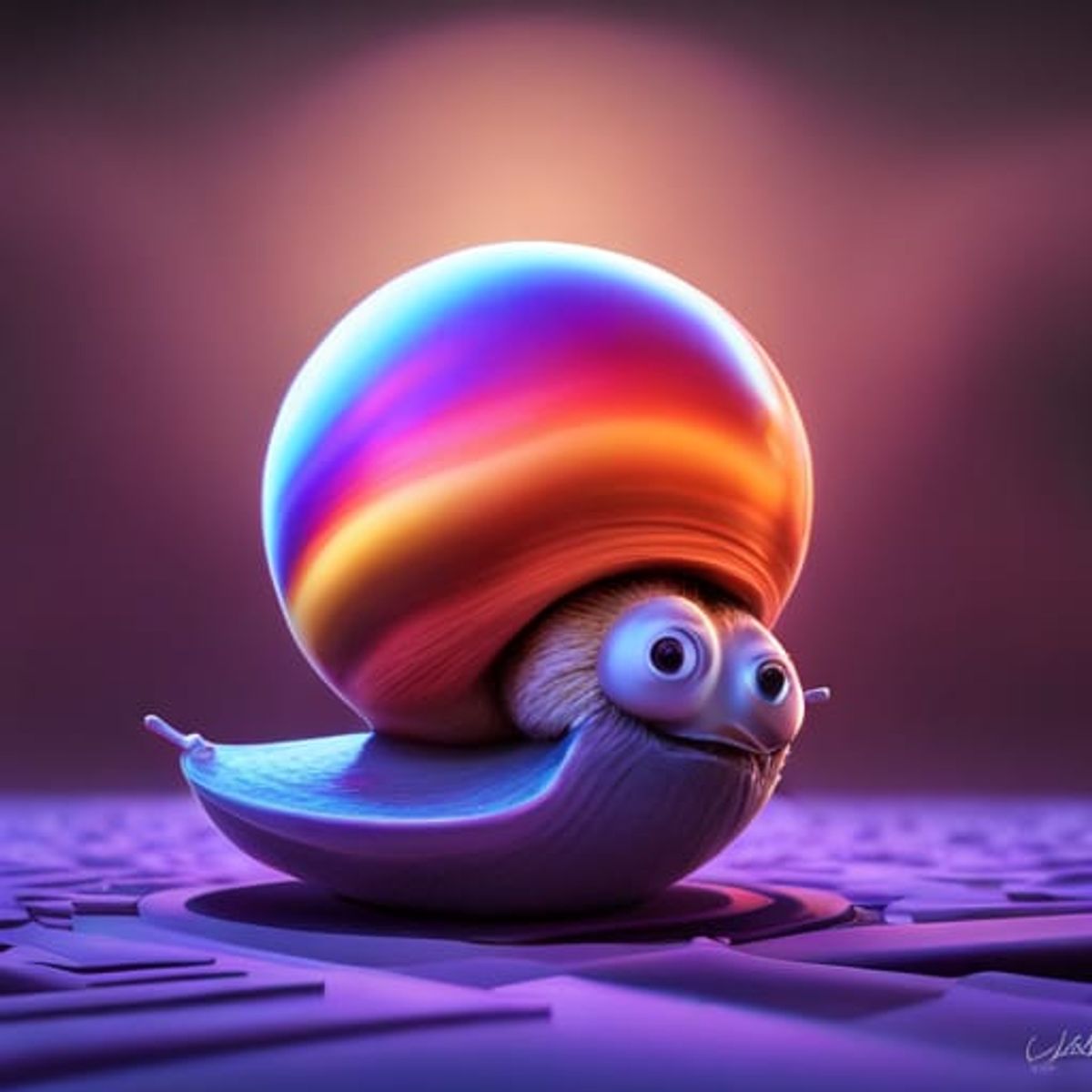 Snail Disney Pixar Style - AI Generated Artwork - NightCafe Creator