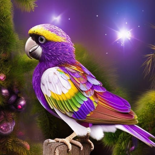 Amethyst Animals #5 - Amethyst Parrot - AI Generated Artwork ...