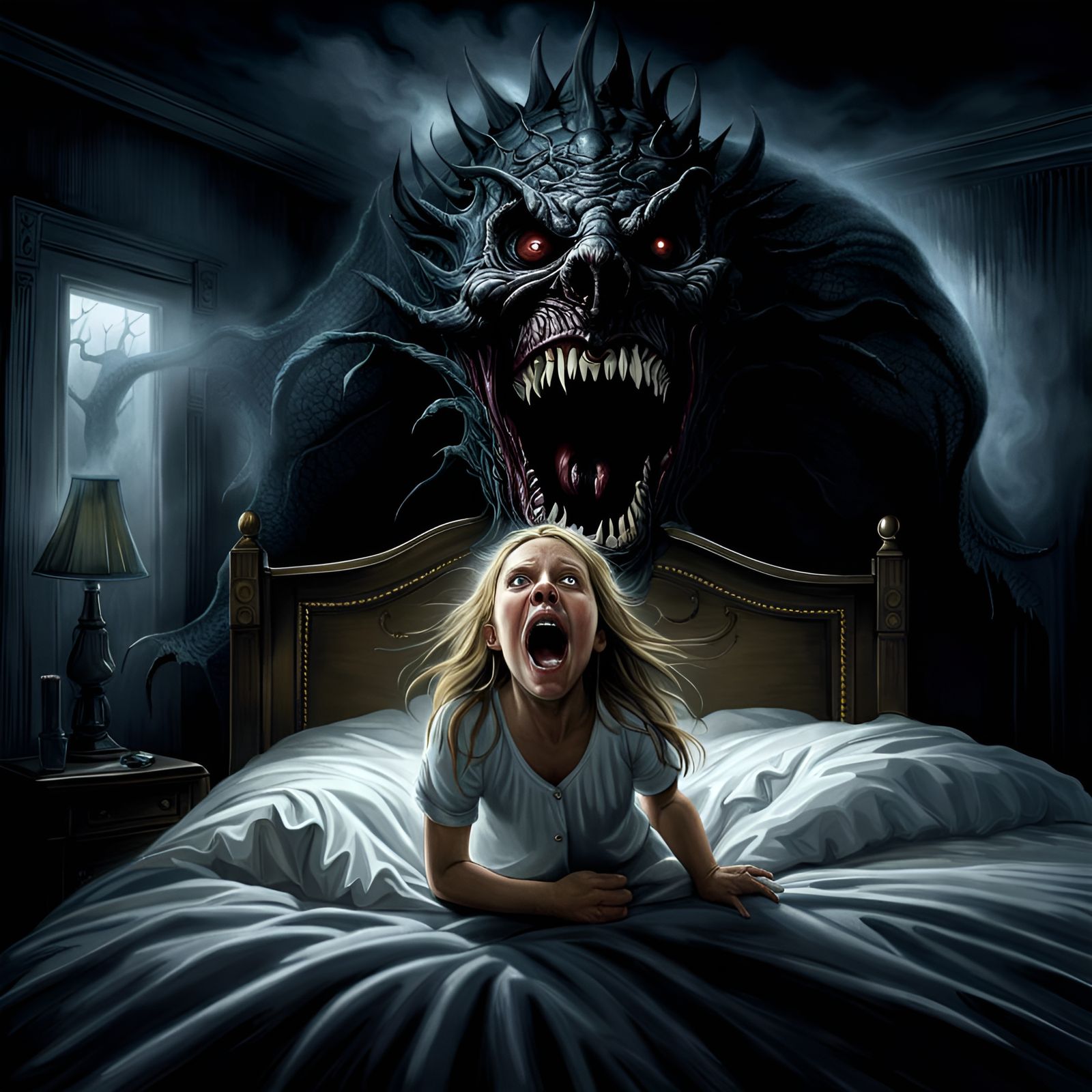 Night Fear - AI Generated Artwork - NightCafe Creator