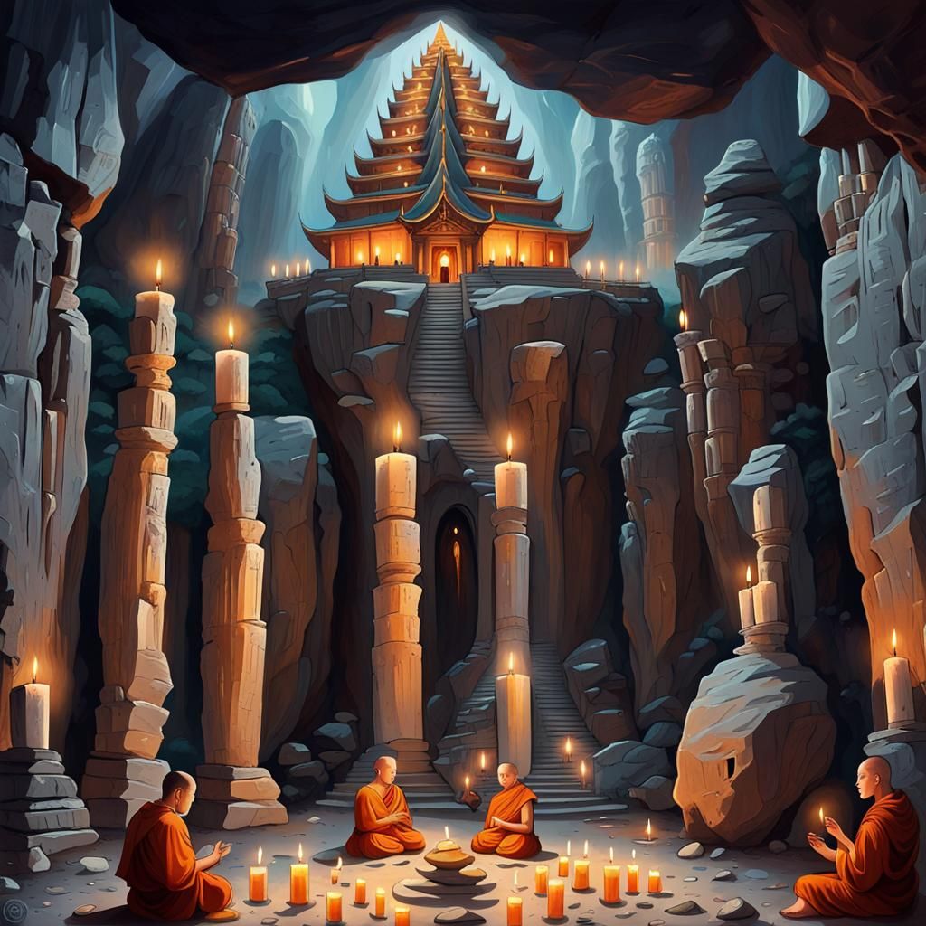 Ancient Temple - AI Generated Artwork - NightCafe Creator