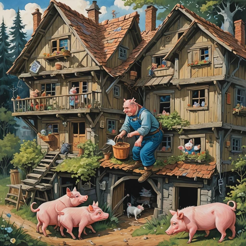The Pig Man - AI Generated Artwork - NightCafe Creator