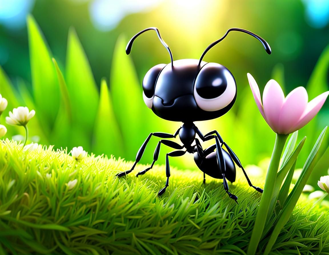 Bugs Perspective - Baby Ant - AI Generated Artwork - NightCafe Creator