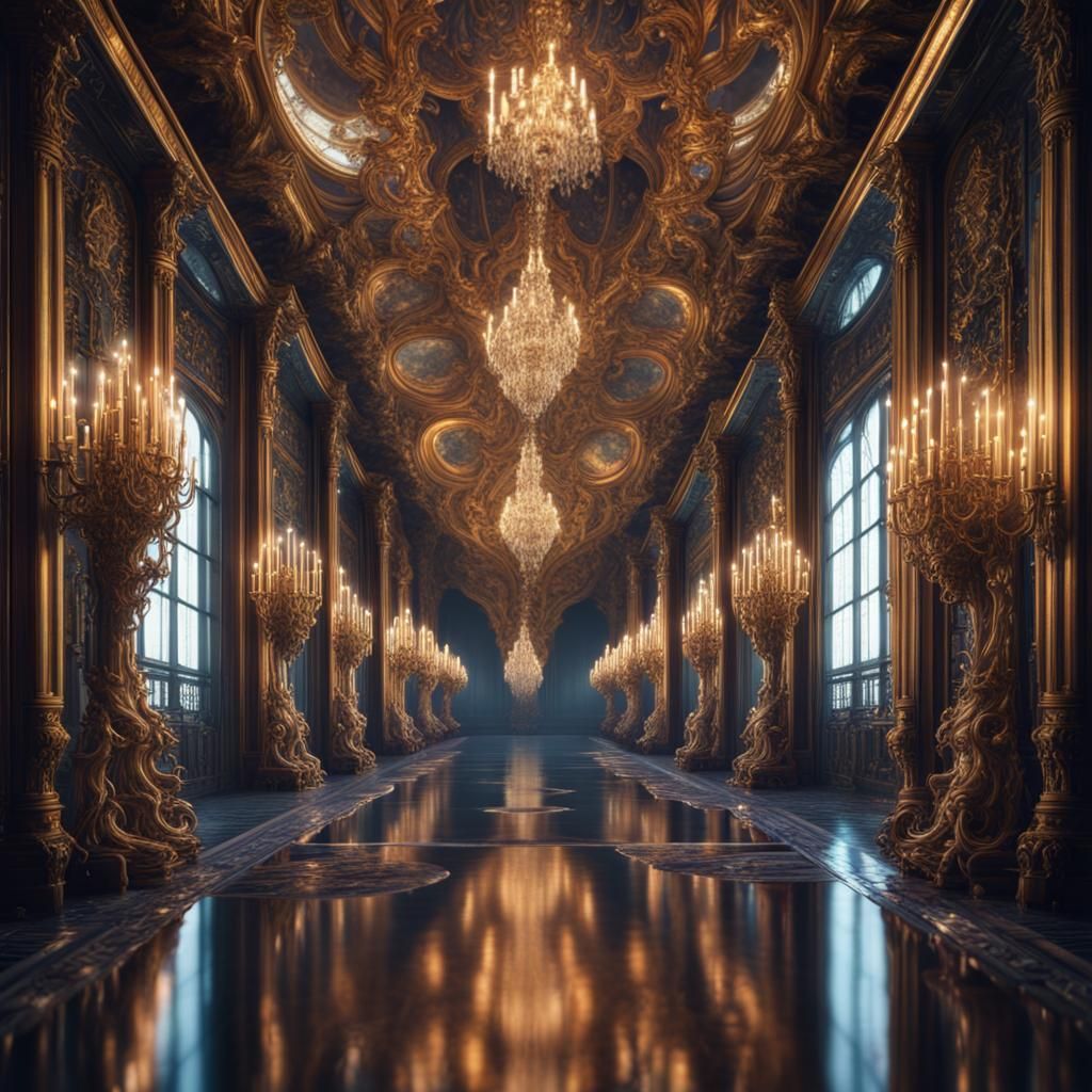Hall of mirrors - AI Generated Artwork - NightCafe Creator