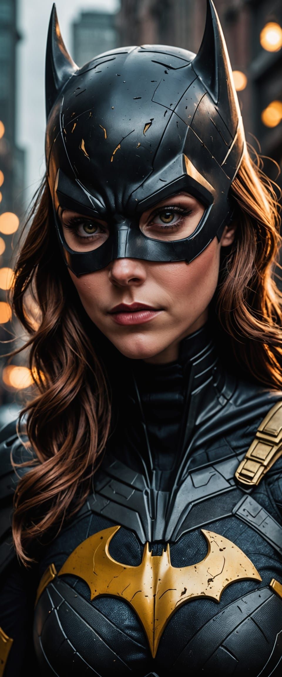 Bgirl - Hyperrealistic Batgirl Portrait in Cinematic Style