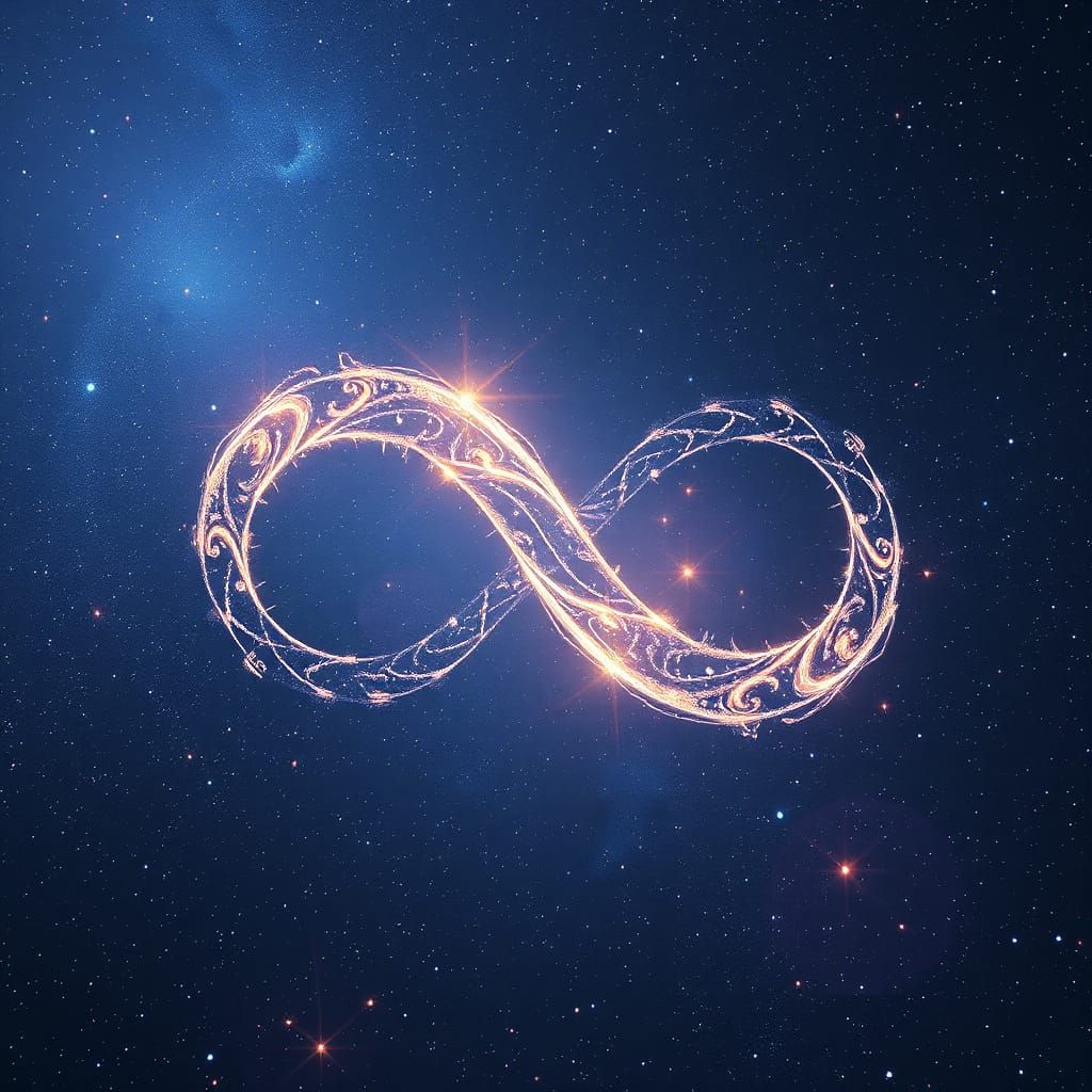 Cosmic infinity number - Ethereal Cosmic Infinity Symbol in ...