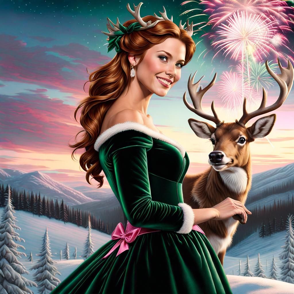 Yuletide Princess - AI Generated Artwork - NightCafe Creator