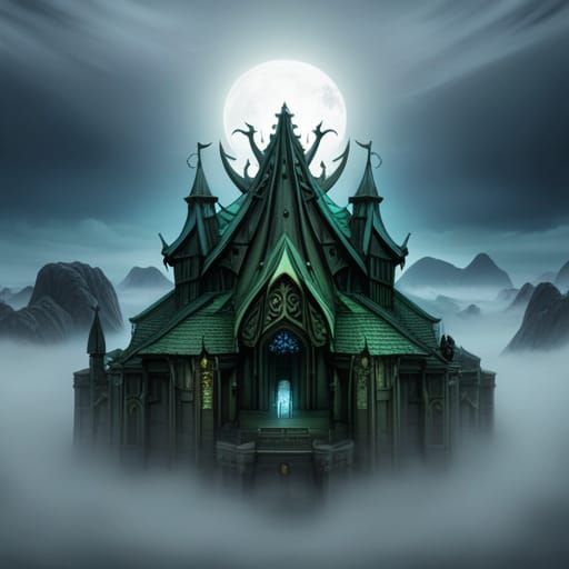 The House of Cthulhu by Per - AI Generated Artwork - NightCafe Creator