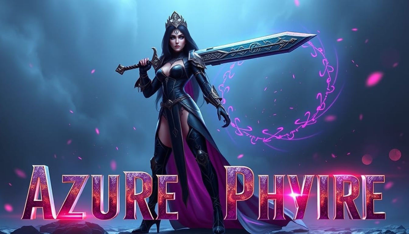 Ethereal Warrior Queen in Azure Armor - AI Art